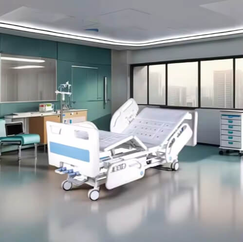 7-Function ICU Patient Bed with Alarm