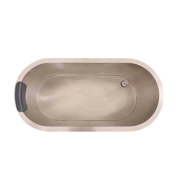 U-Shape Red Cedar Cold Plunge w/ SS Liner & 1HP