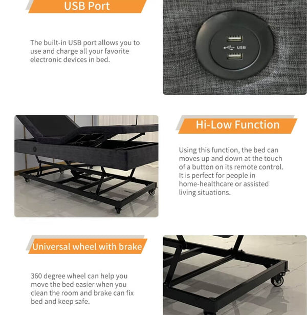 Hi-Low Hospital Bed Electric