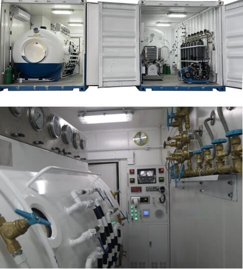 Decompression Chamber for Divers