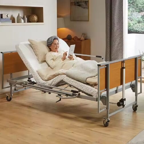 High /Low Electric Hospital Beds Height Adjustment 385mm- 810mm