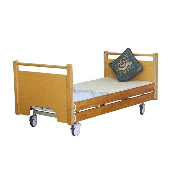 Full-Electric Patient Turning Bed | Solid Wood Look