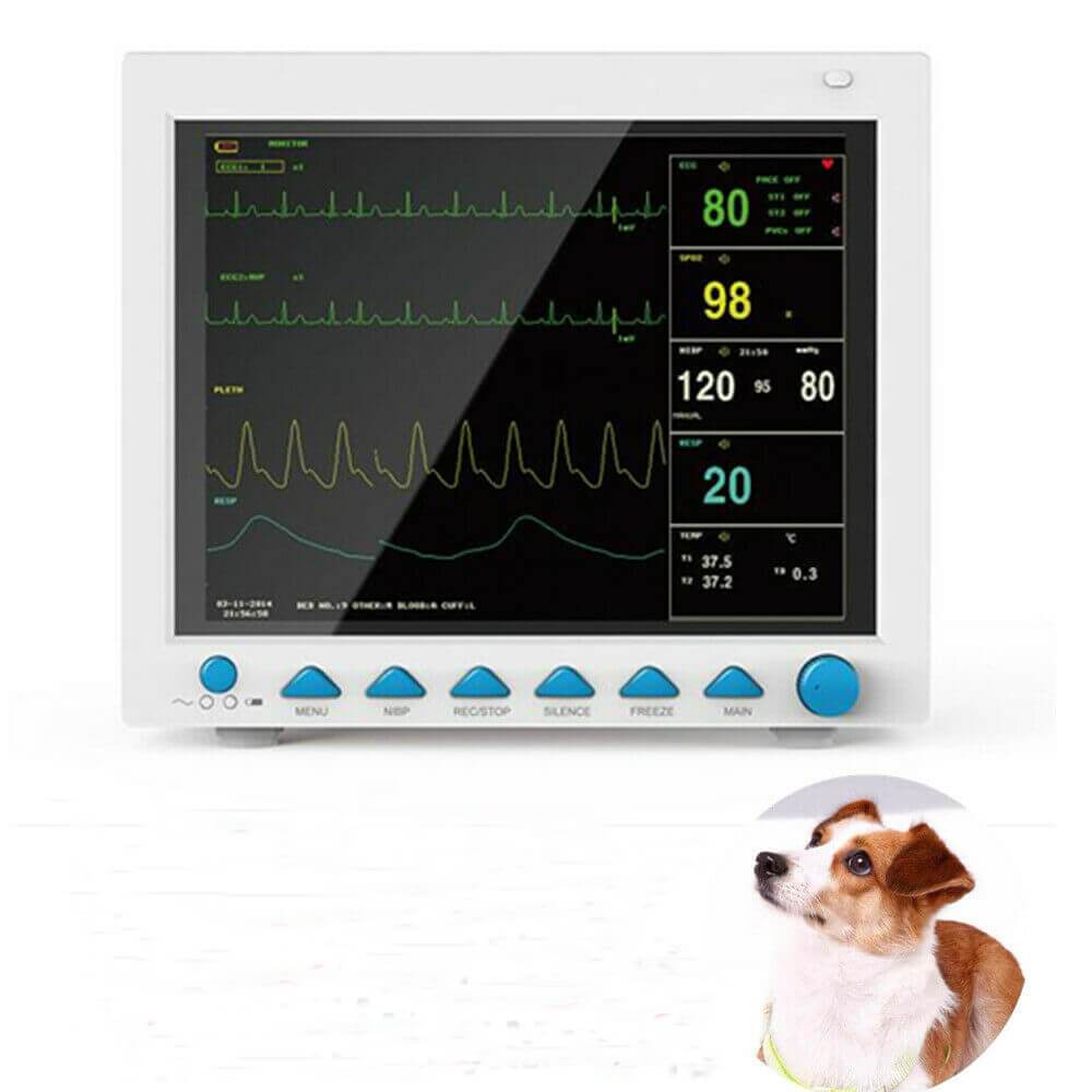 Veterinary ICU Patient Monitor Vital Signs Vet ECG Machine Black Friday