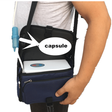 3L Portable Continuous Flow Oxygen Generator Machine with 2 x Battery